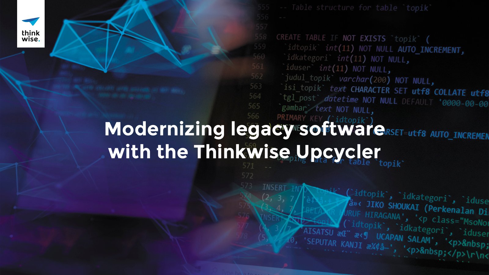Modernizing legacy software with the Thinkwise Upcycler